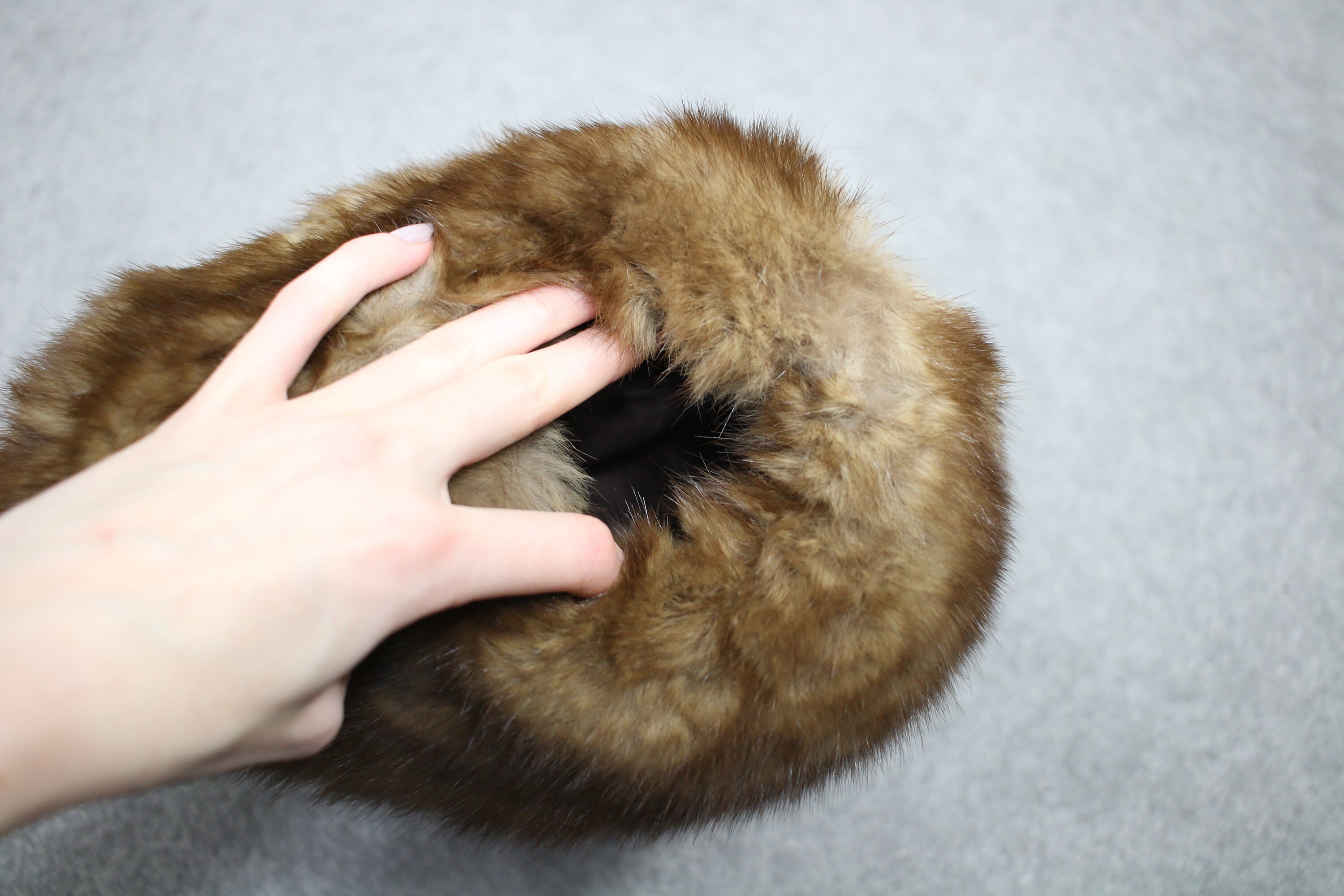 1940s-1950s sable fur muff Real fur muff/fur hand warmer/fur | Etsy