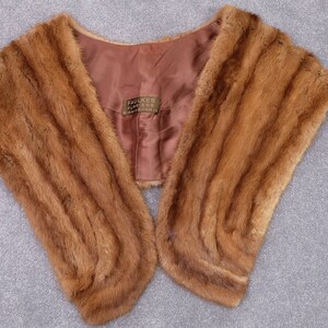 1940s-1950s Mink Fur Stole vintage Mink Fur/real Fur/mink Fur Wrap/mink ...