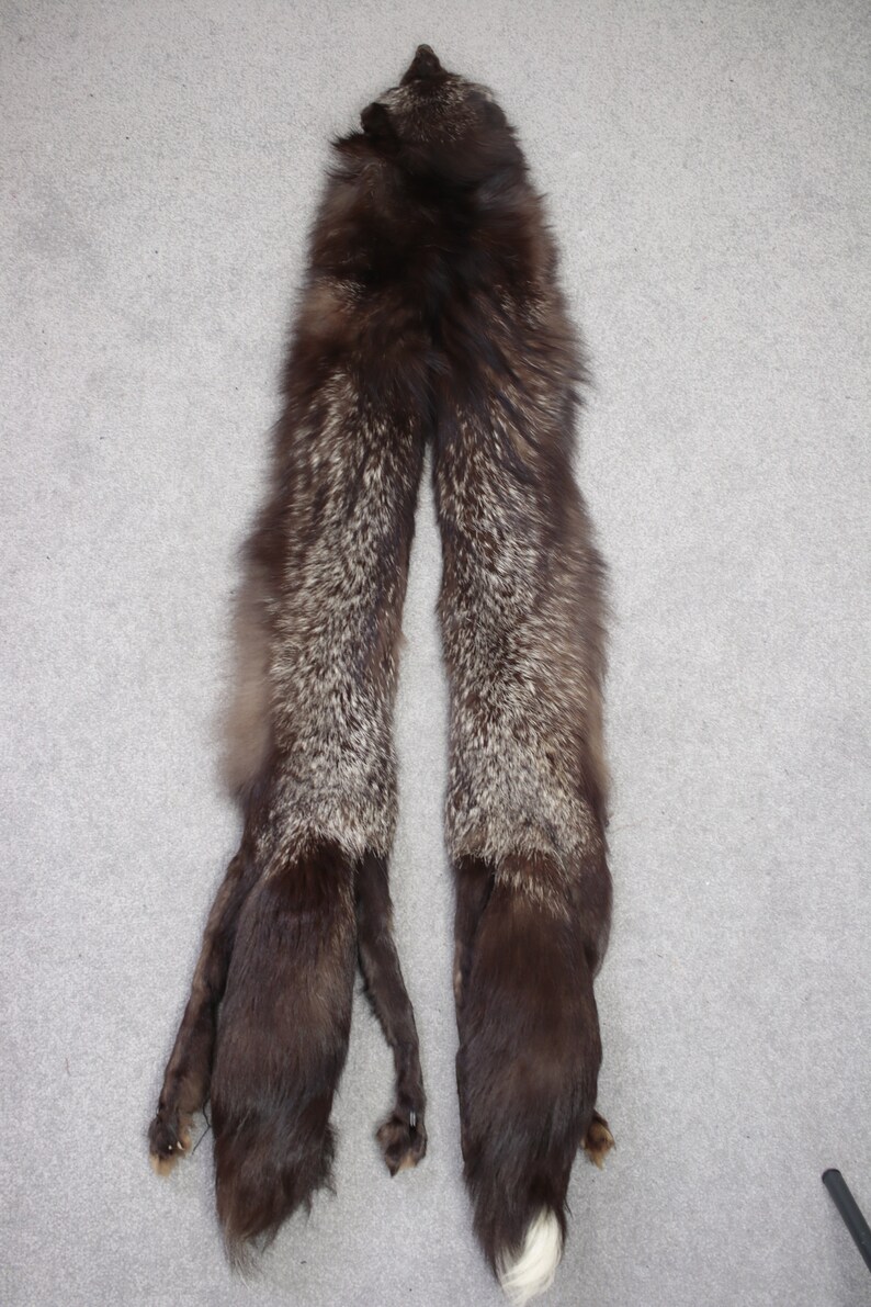 1930s-1940s silver fox taxidermy stole Vintage fox fur/real | Etsy
