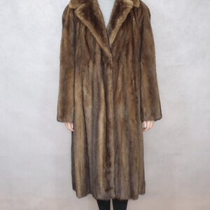 Size M | Vintage Dark Brown Mink Fur Coat {vintage Mink Fur/real Mink ...