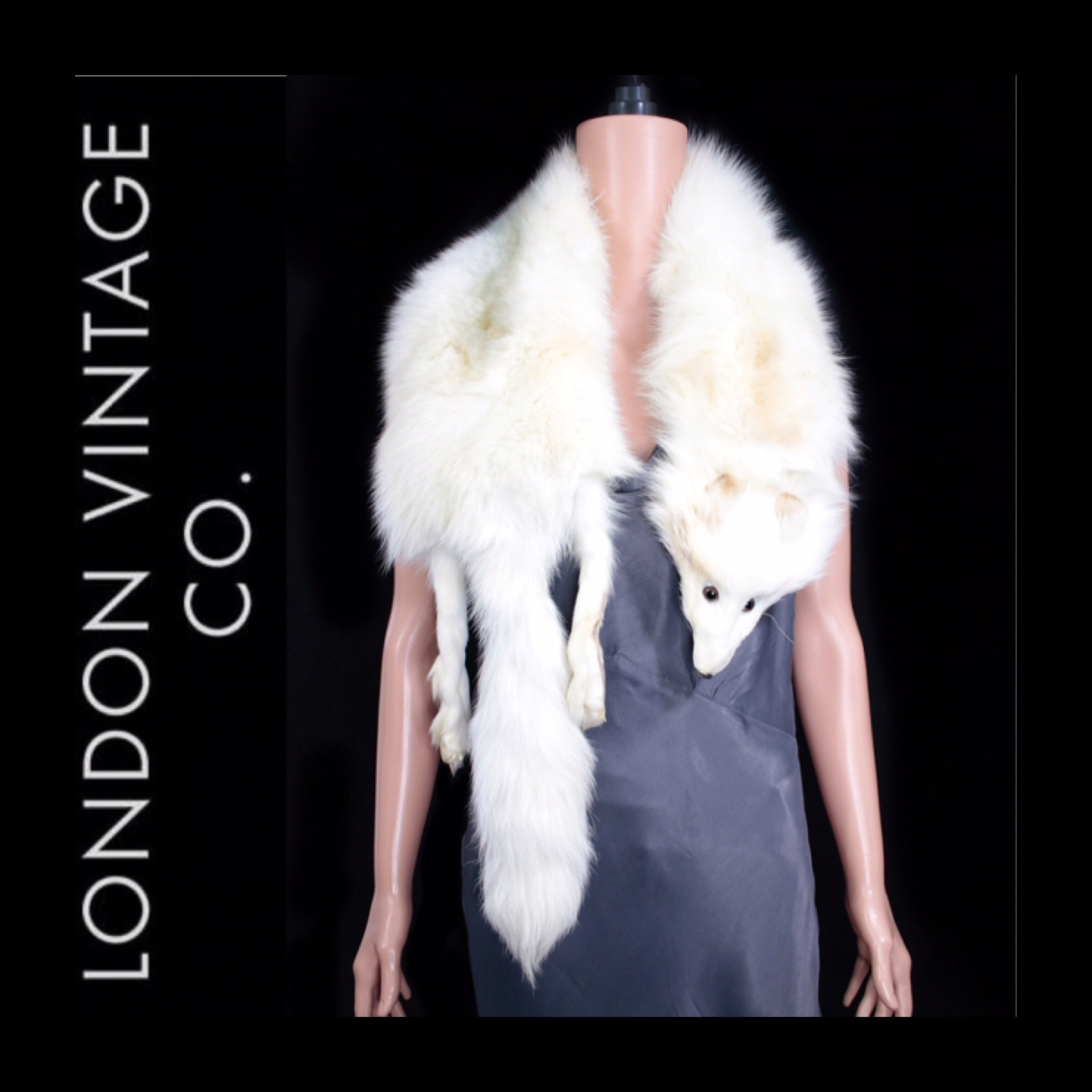 1950s White Fox Fur Stole vintage Fox Fur/real Fox Fur/arctic | Etsy UK