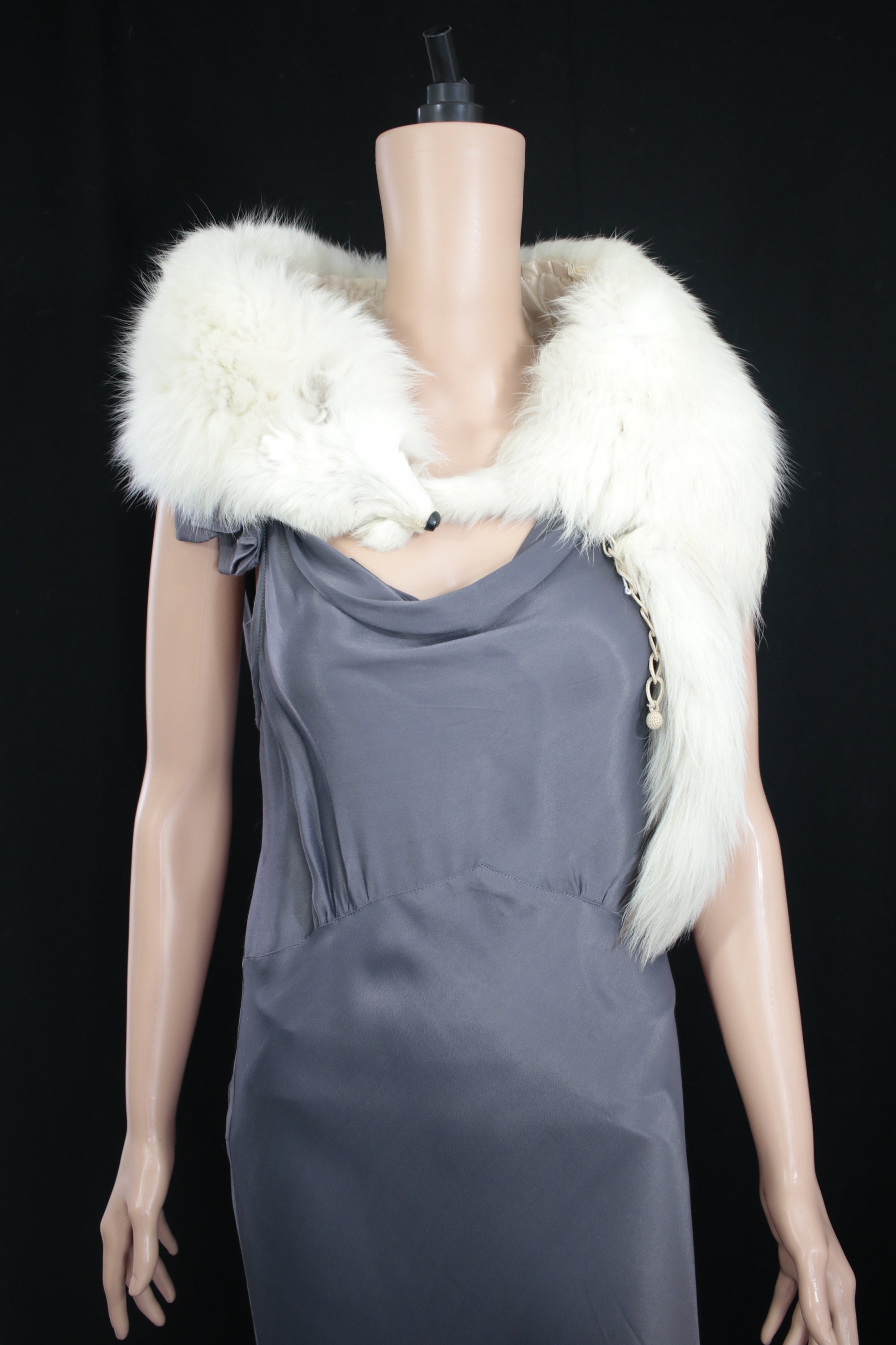 1920s white fox taxidermy stole Vintage fox fur/real fox | Etsy