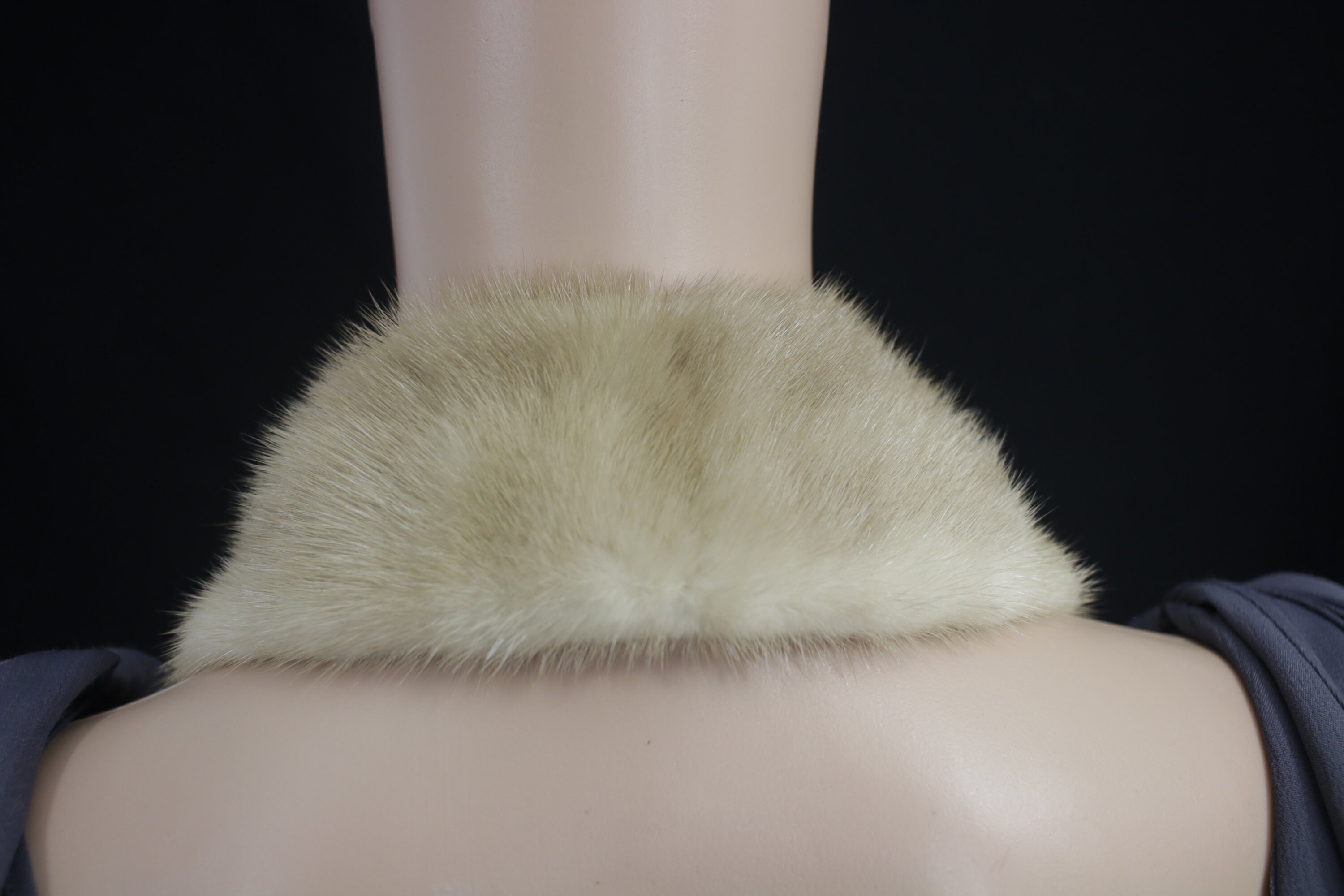 1950s-1960s Blonde Mink Fur Collar {vintage Mink Fur/real Mink Fur/mink ...