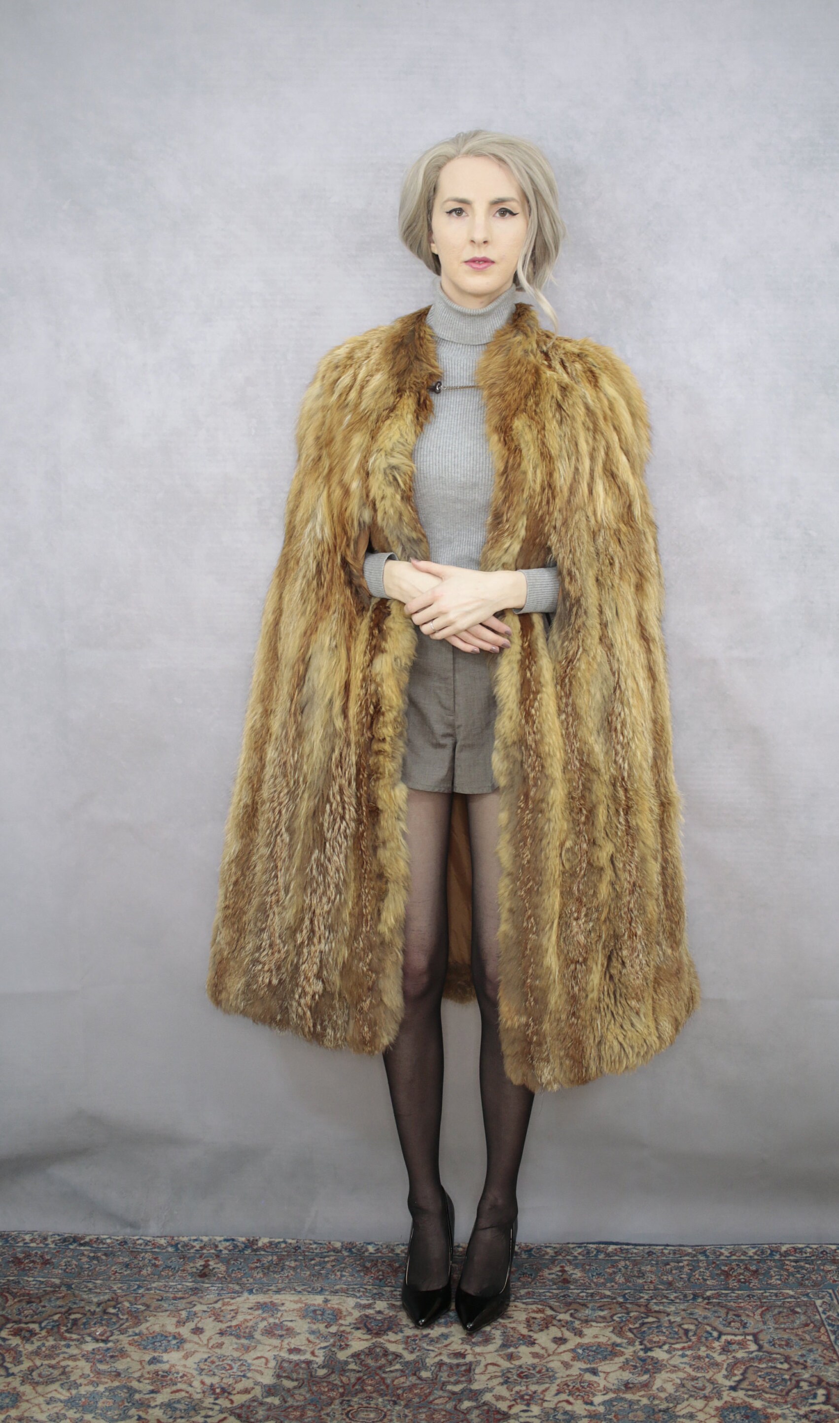 Size S 60s-70s Red Fox Fur Cape vintage Fox Fur/real Fox - Etsy UK