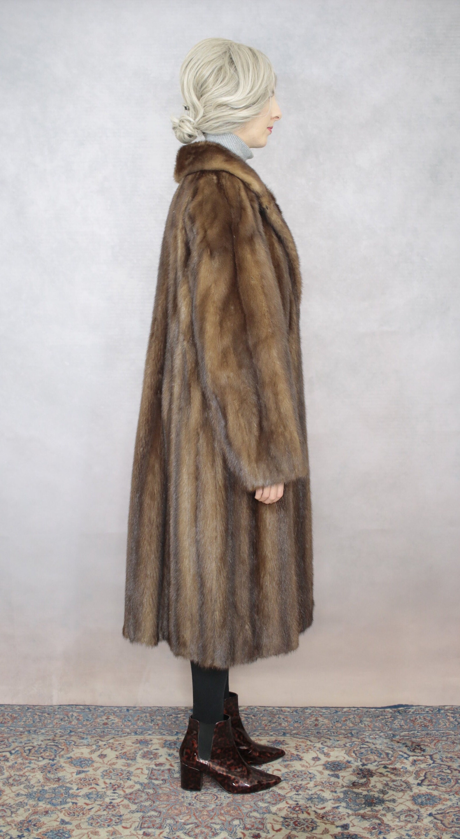 Size M Vintage Dark Brown Mink Fur Coat vintage Mink - Etsy UK