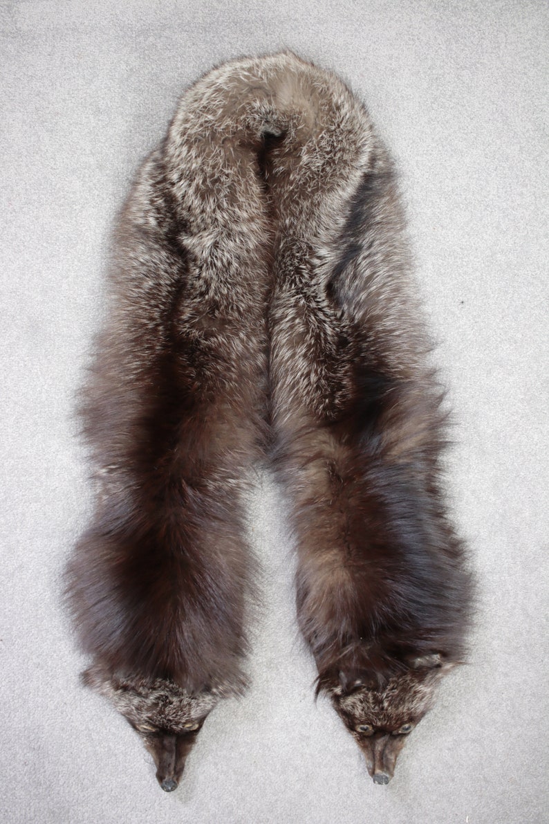 1940s Silver Fox Fur Stole vintage Fox Fur/real Fox Fur/fox | Etsy