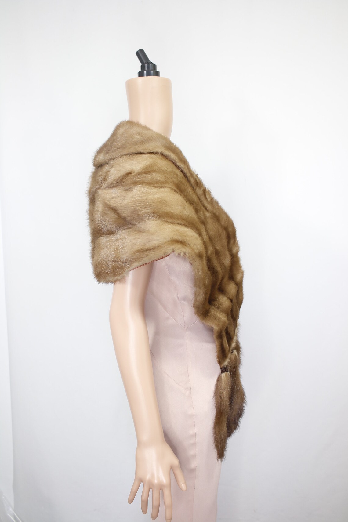 1950s-1960s mink fur stole Real mink fur/vintage mink | Etsy