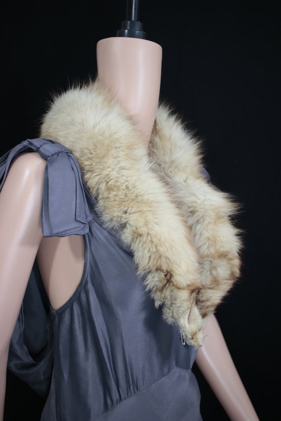 1960s-1970s peach fox fur collar {Vintage fox fur/rea… - Gem