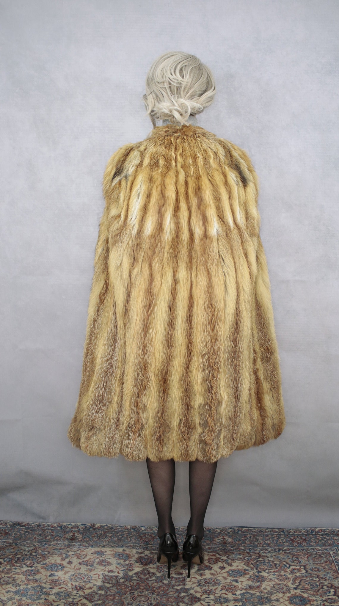 Size S 60s-70s Red Fox Fur Cape vintage Fox Fur/real Fox | Etsy UK