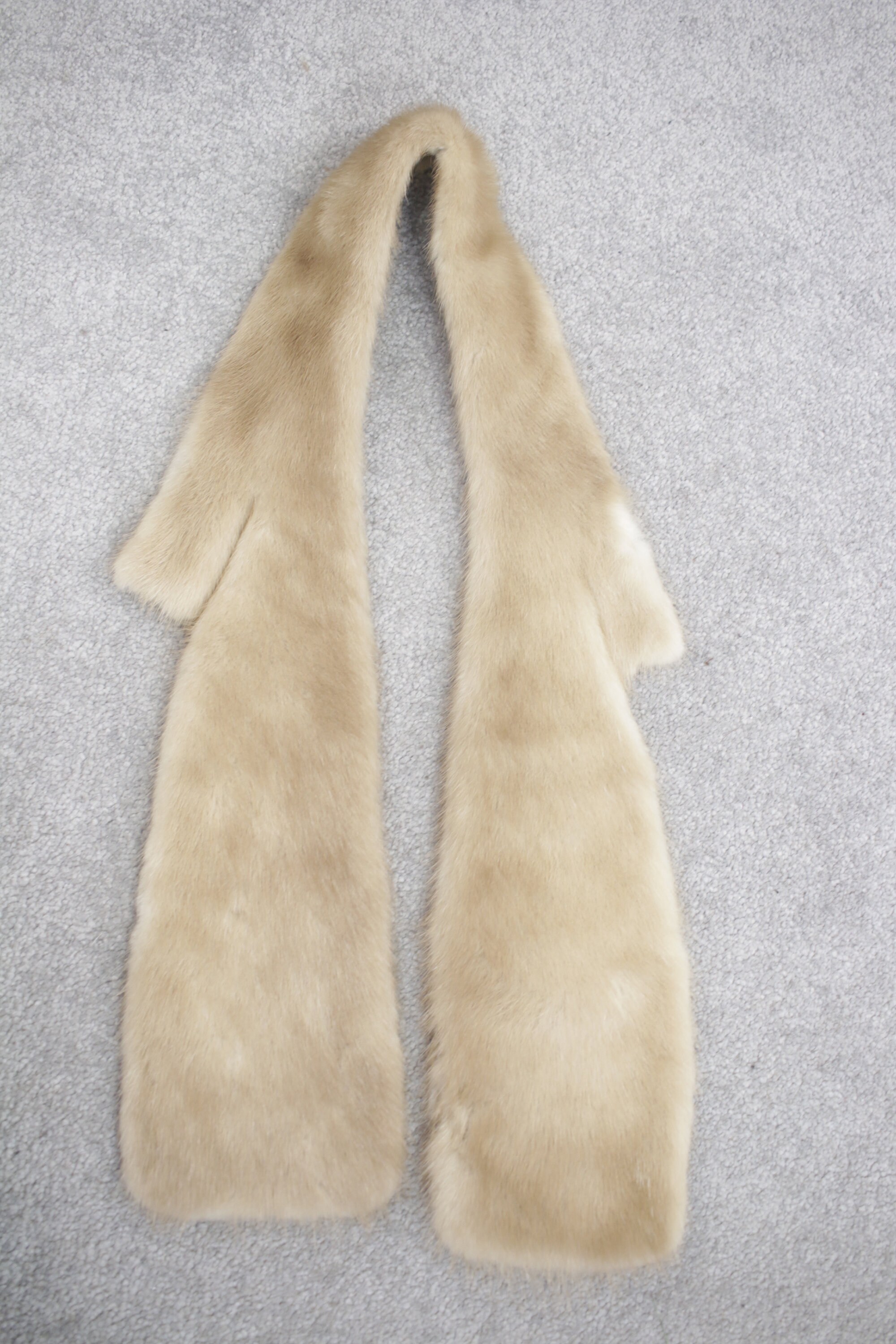 1950s-1960s Blonde Mink Fur Collar {vintage Mink Fur/real Mink Fur/mink ...