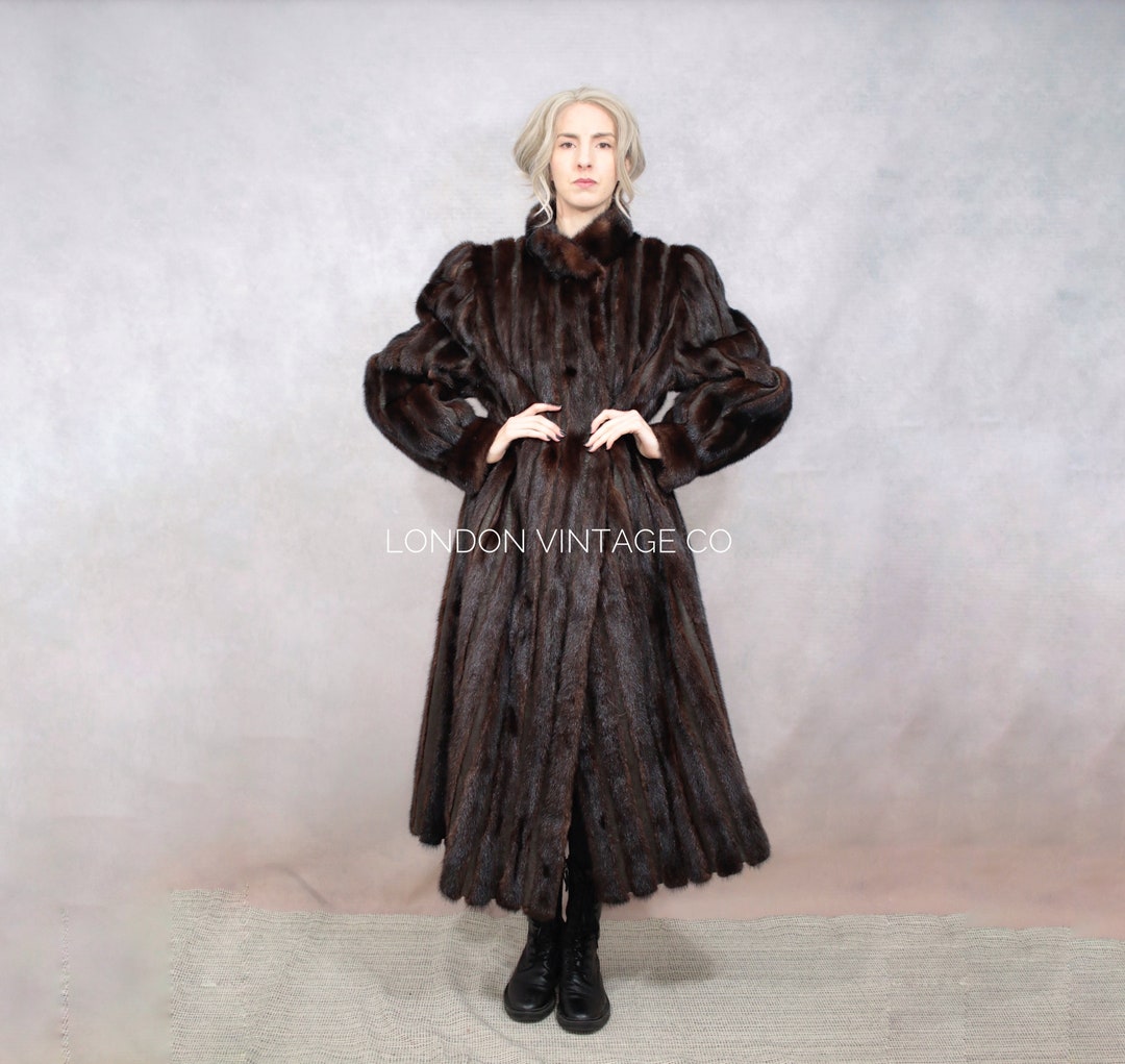 Size M | Vintage Brown Mink Fur Coat {vintage Mink Fur/real Mink Fur ...