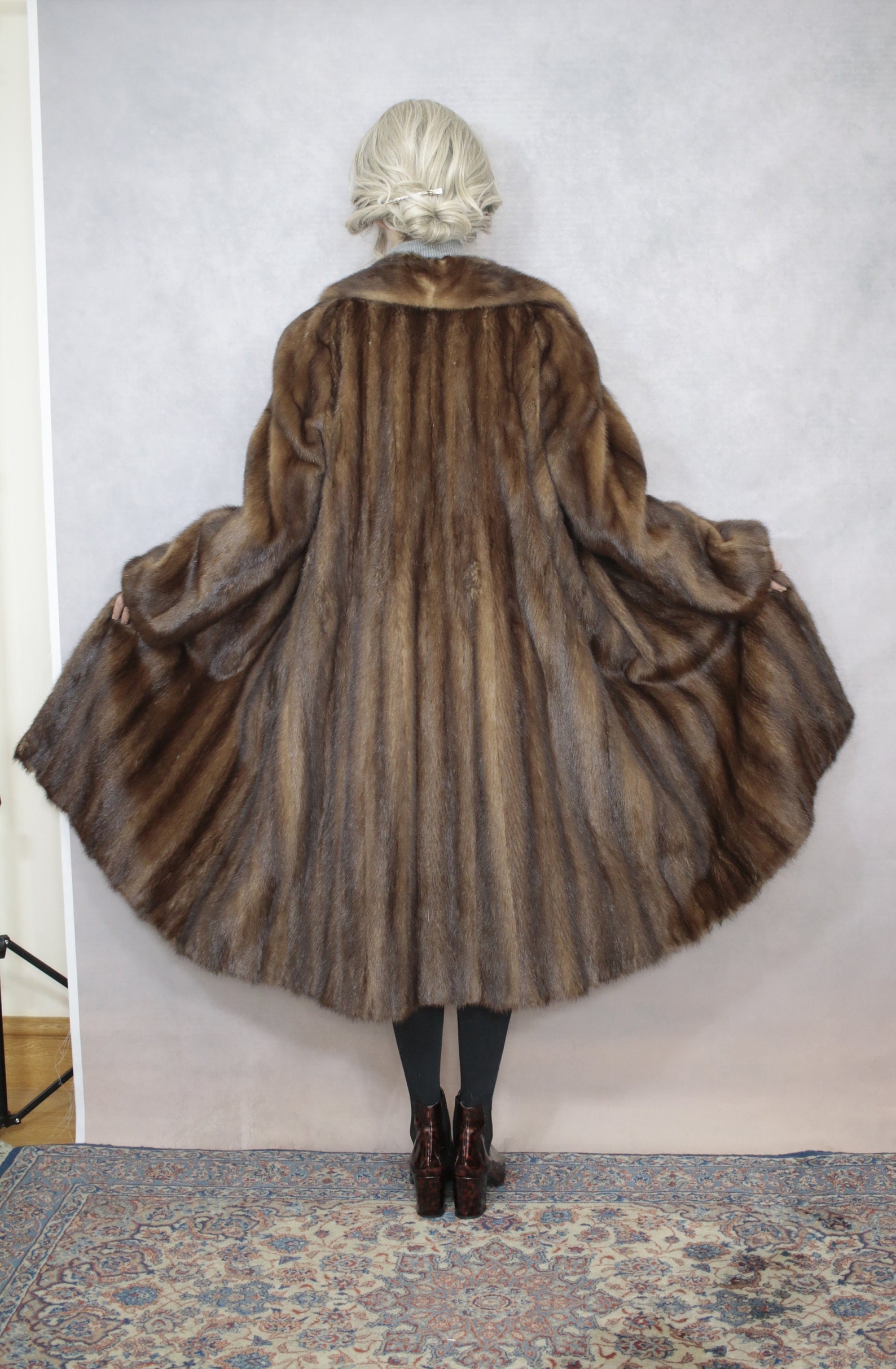 Size M Vintage Dark Brown Mink Fur Coat vintage Mink - Etsy UK