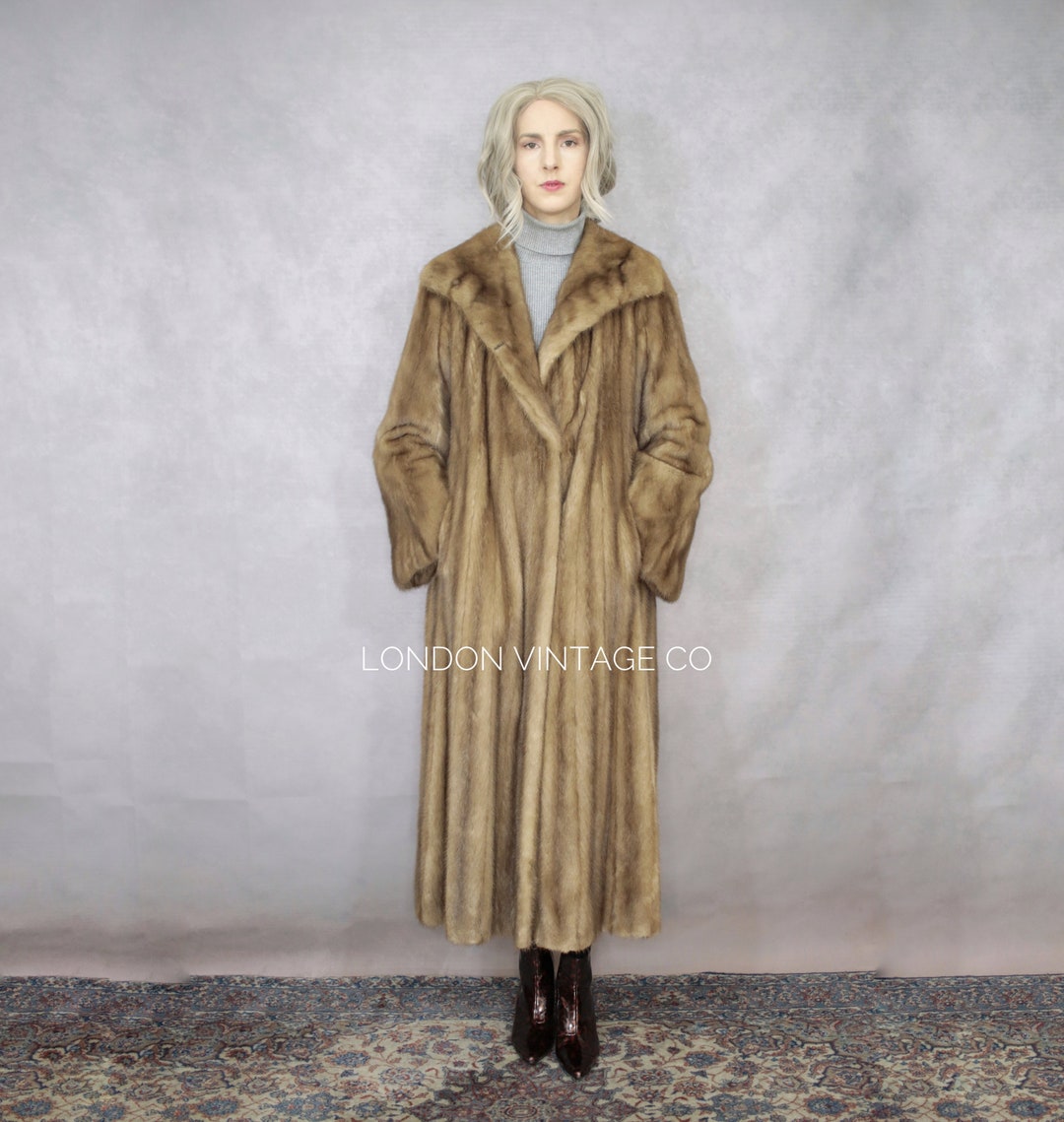 Size S | Vintage Brown Mink Fur Coat {vintage Mink Fur/real Mink Fur ...