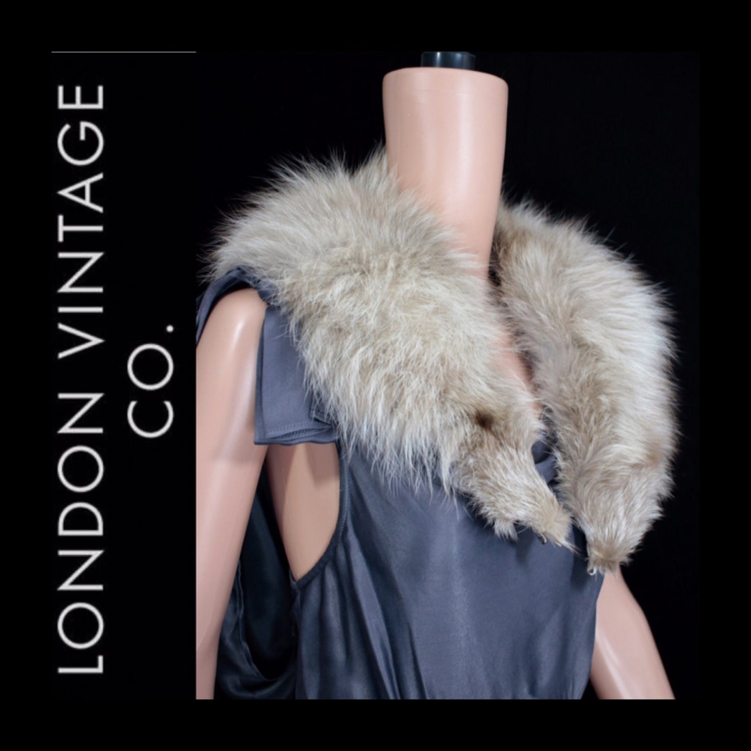 1960s-1970s Fawn Fox Fur Collar vintage Fox Fur/real Fox Fur/fox Fur ...