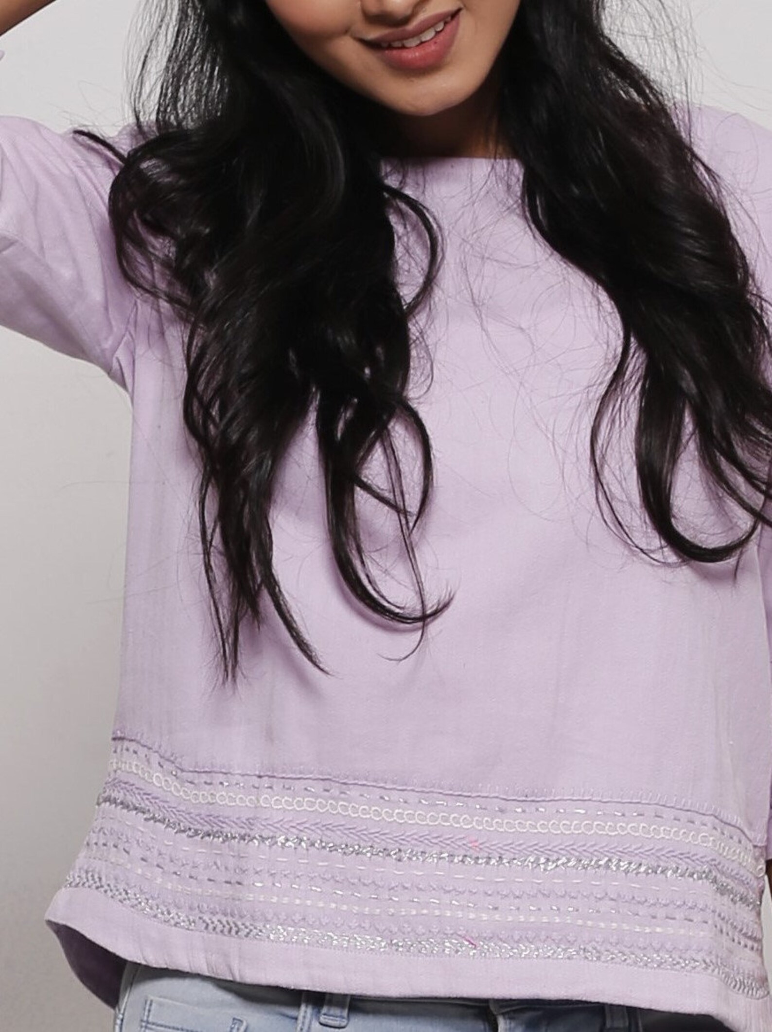 Cotton, Hand Embroidered Multi Colored Top. - Etsy