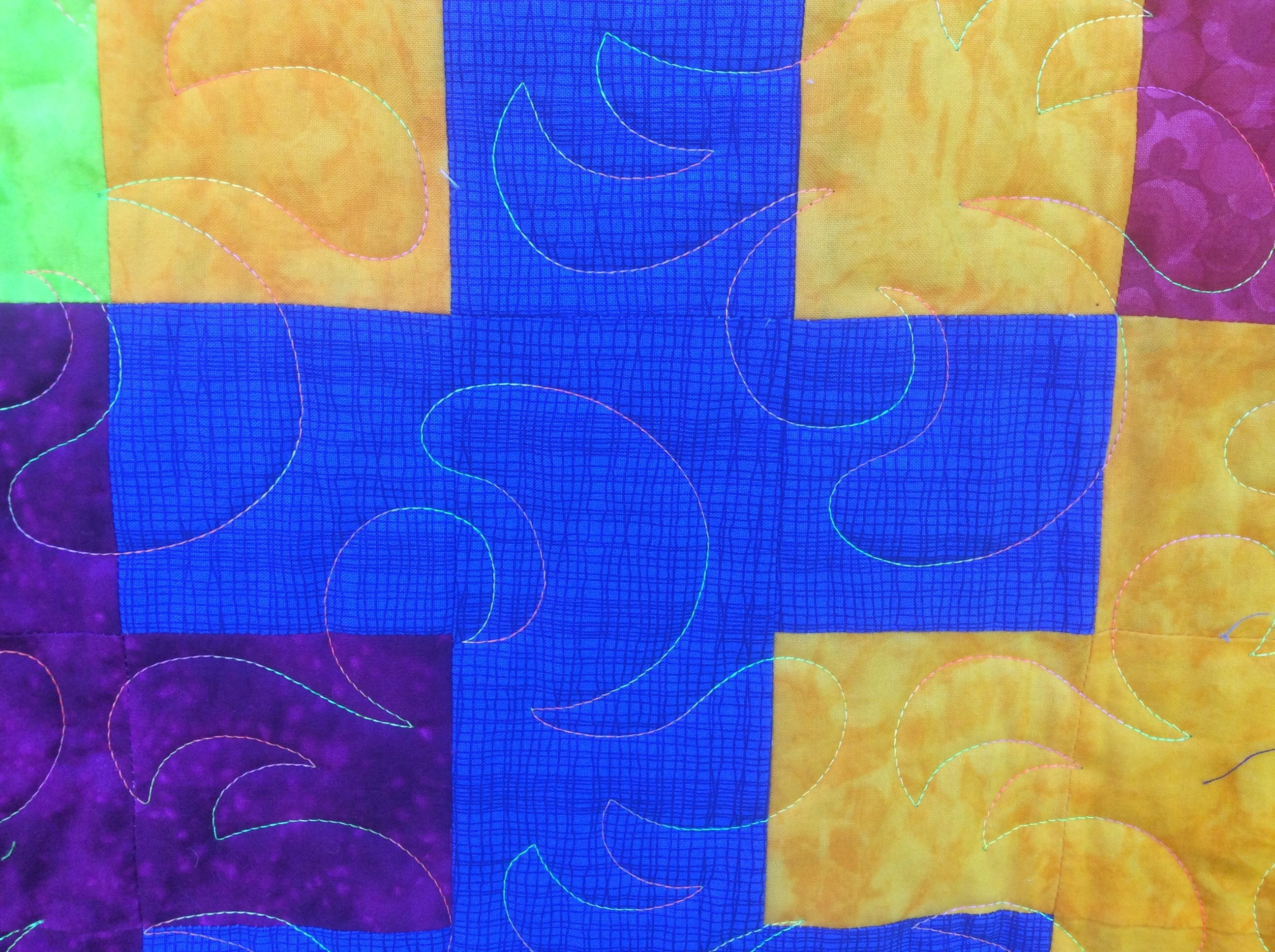 Jigsaw Quilt.Patchwork Quilt.Handmade Bright Quilt.Jig Saw | Etsy