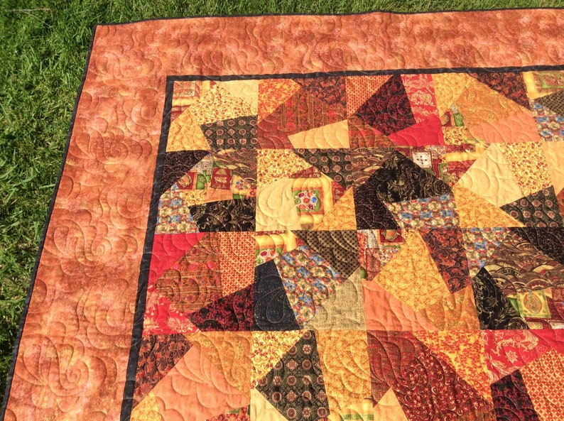Modern Crazy Patchwork Quilt.stack N Whack - Etsy