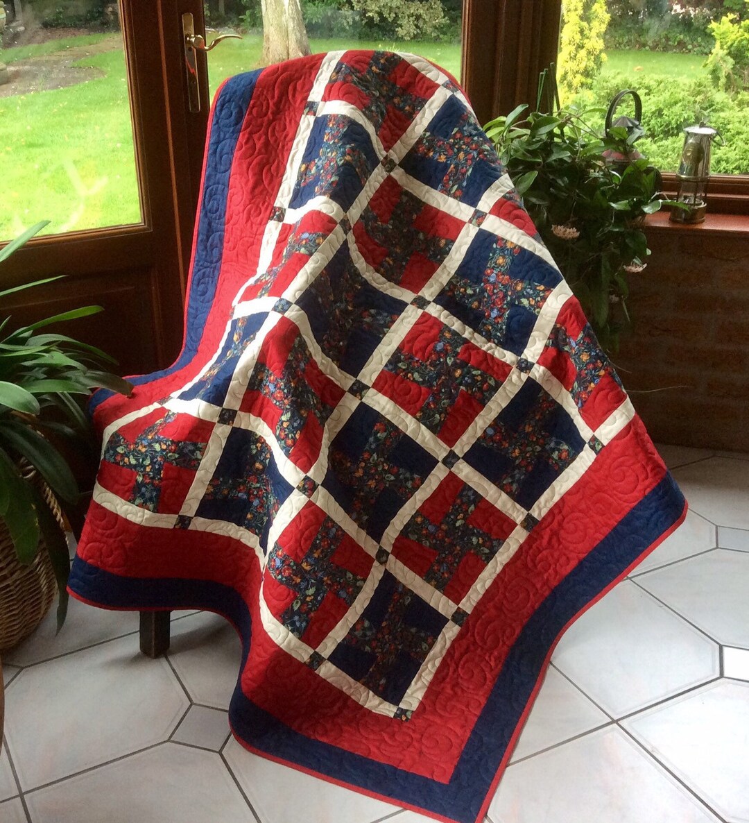 Quilted Windmill Quilt. Handmade. Unique. Housewarming Gift. Quilts for ...