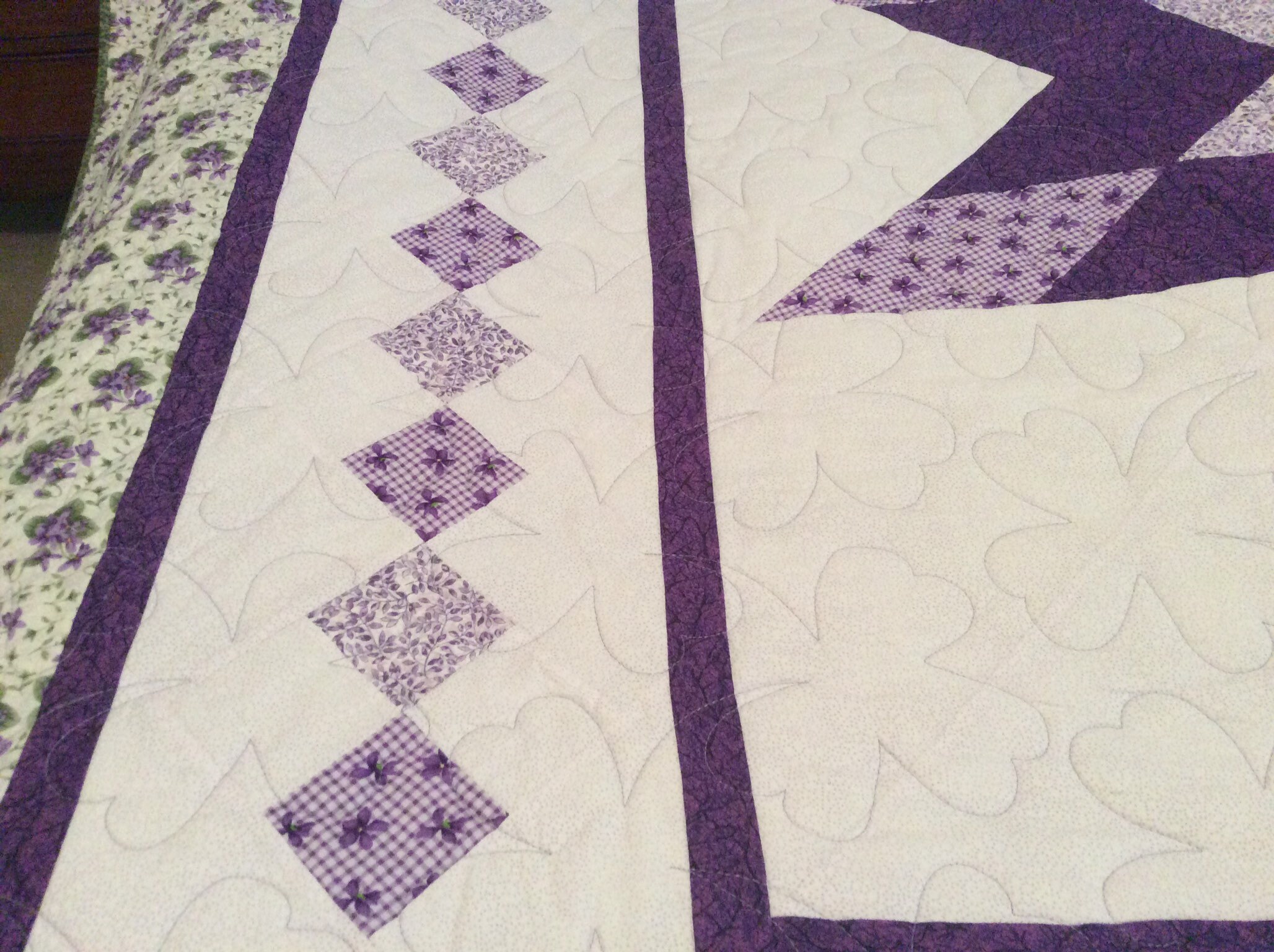 Purple Handmade Star Quilt. Modern Quilt. Throw. Lone Star. - Etsy