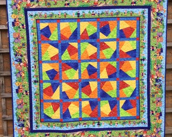 Modern Crazy Patchwork Quilt.stack N Whack | Etsy