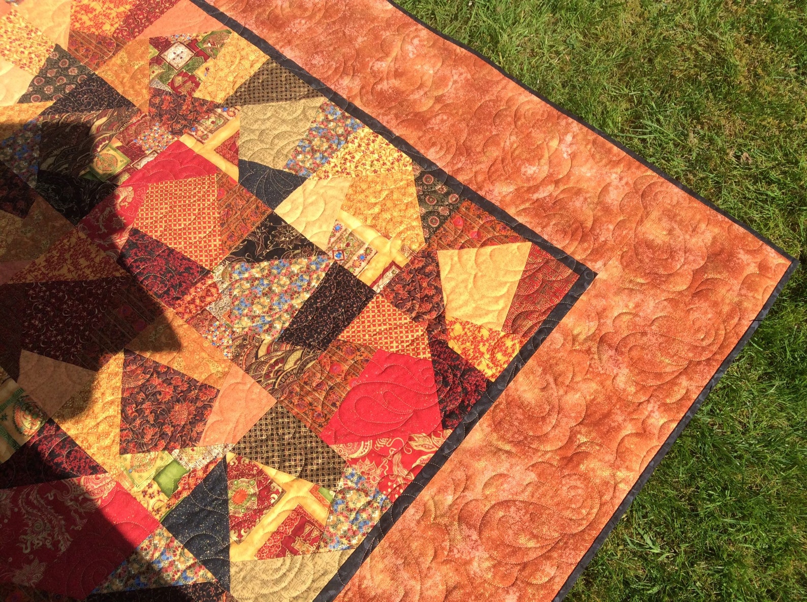 Modern Crazy Patchwork Quilt.stack N Whack - Etsy