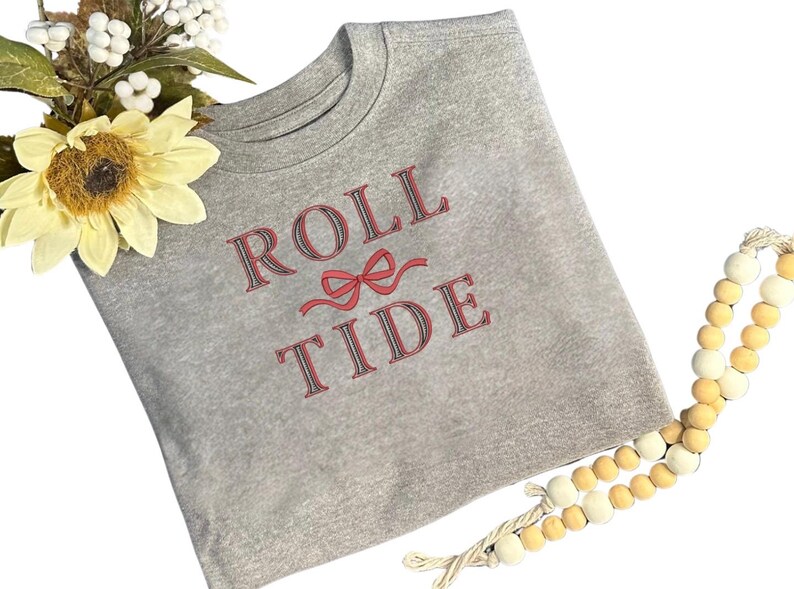 Roll Tide With a Bow **PNG** - Etsy