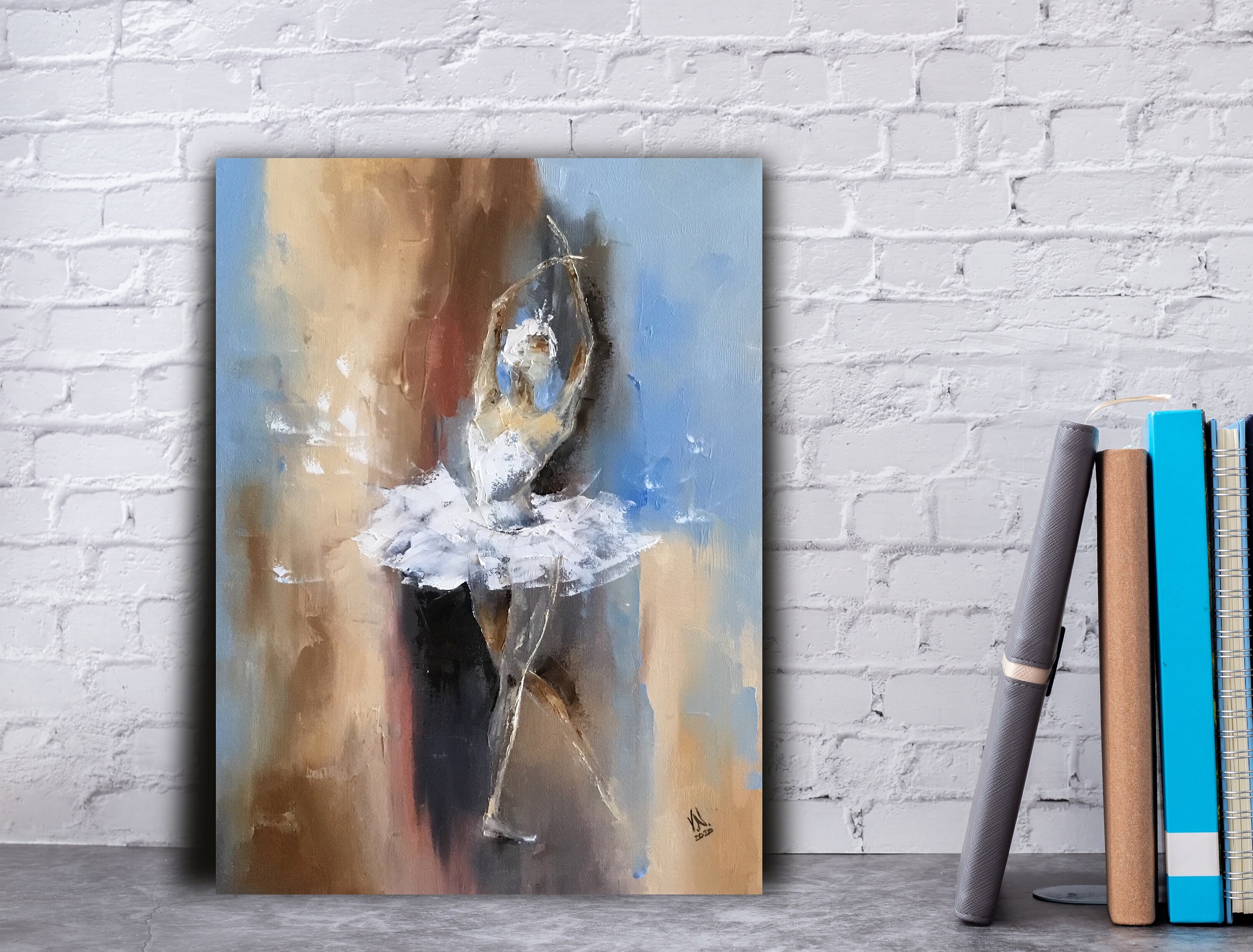 Dancing Ballerina Abstract Painting Classic Ballet Artwork | Etsy