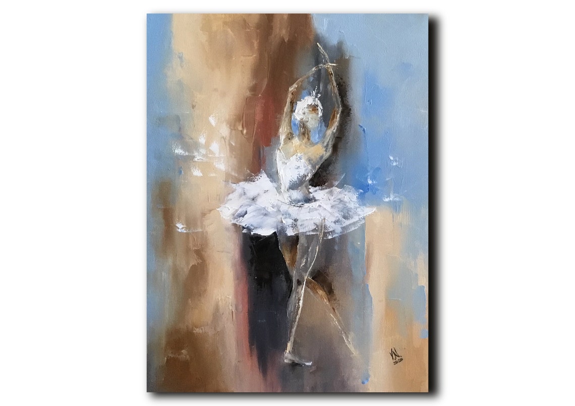 Dancing Ballerina Abstract Painting Classic Ballet Artwork | Etsy