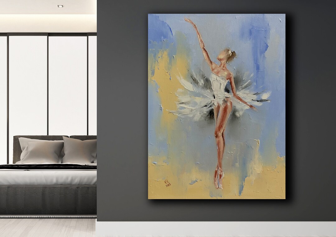 Ballerina Custom Painting for Luxury Home Classic Dance Commission ...