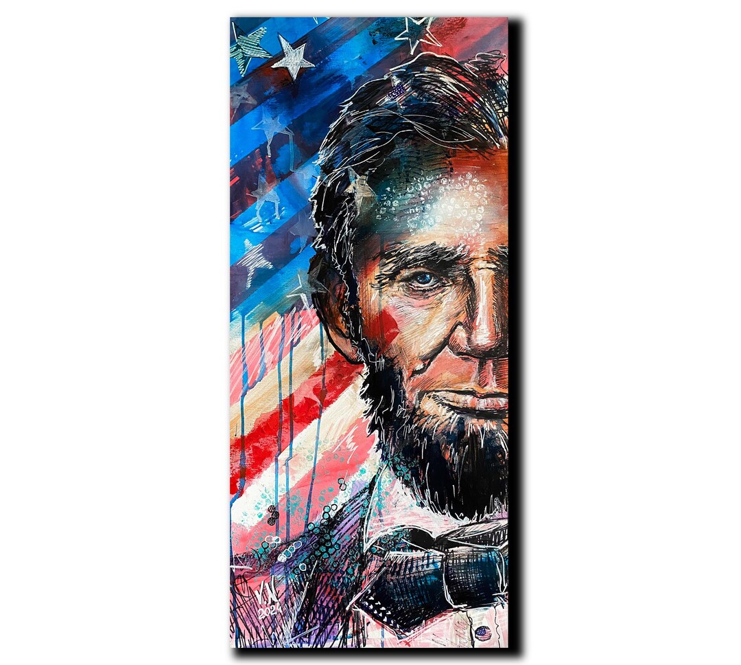 Abraham Lincoln Pop Art Portrait the First American President From the ...