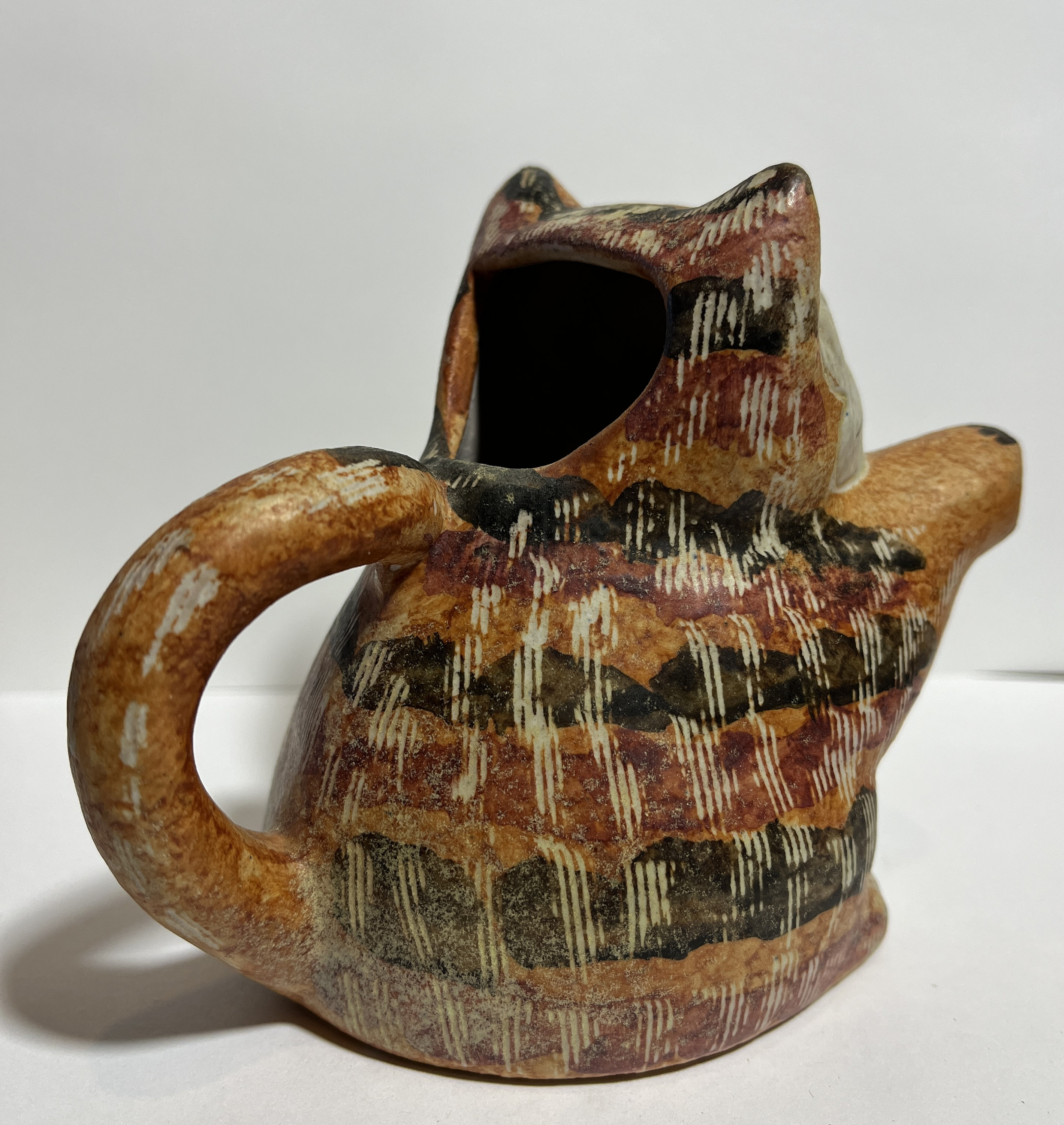 Vintage Italian Calico Cat Hand Painted Clay Pottery Pitcher Creamer - Etsy