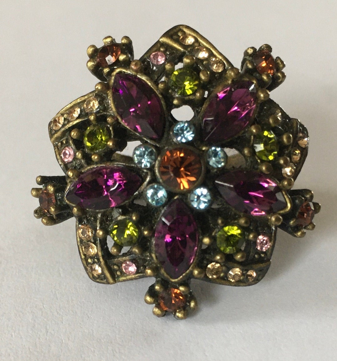 Vintage Heidi Daus "breathless" Statement Ring - Etsy