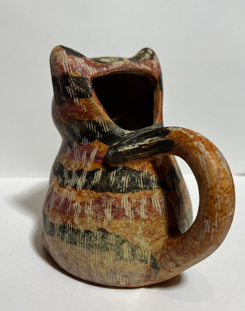 Vintage Italian Calico Cat Hand Painted Clay Pottery Pitcher Creamer - Etsy
