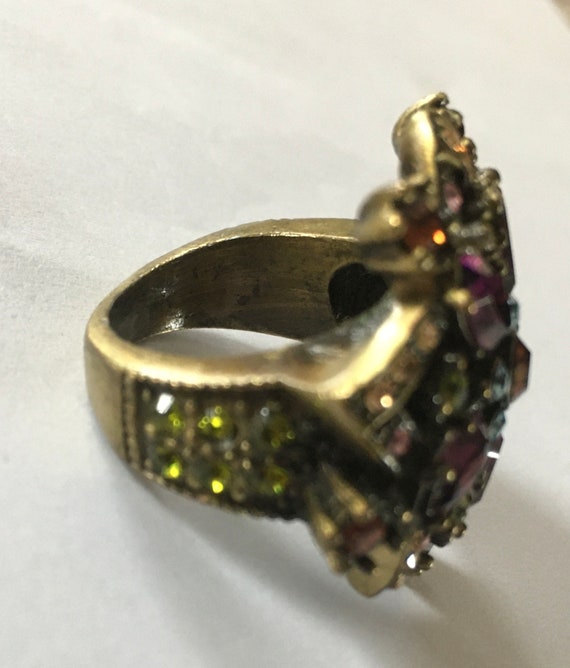 Vintage Heidi Daus "Breathless" Statement Ring - Gem