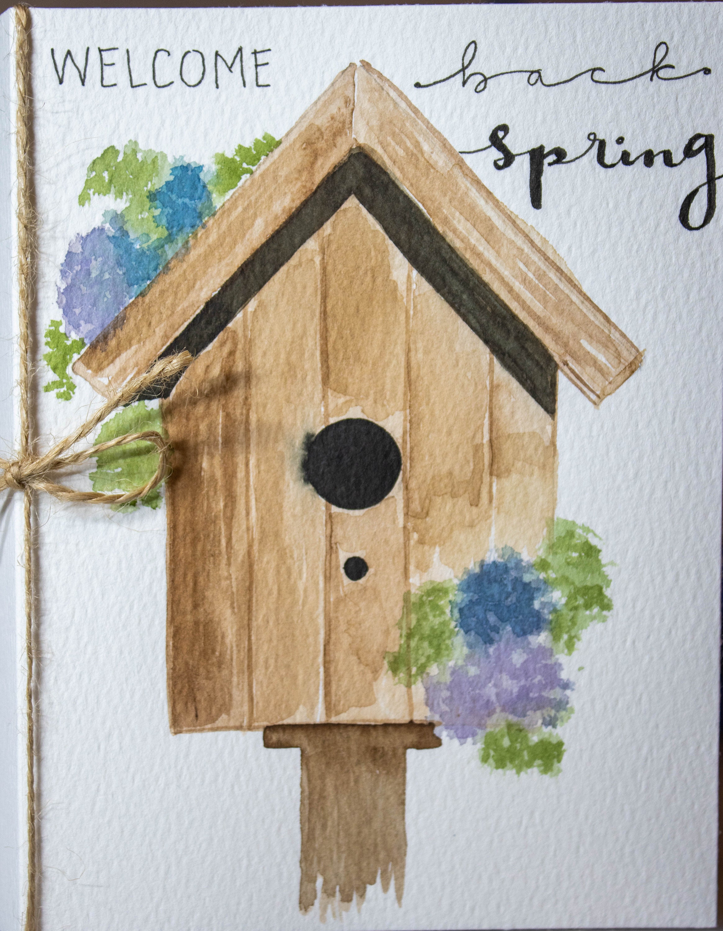 Bird House Welcome Back Spring - Etsy