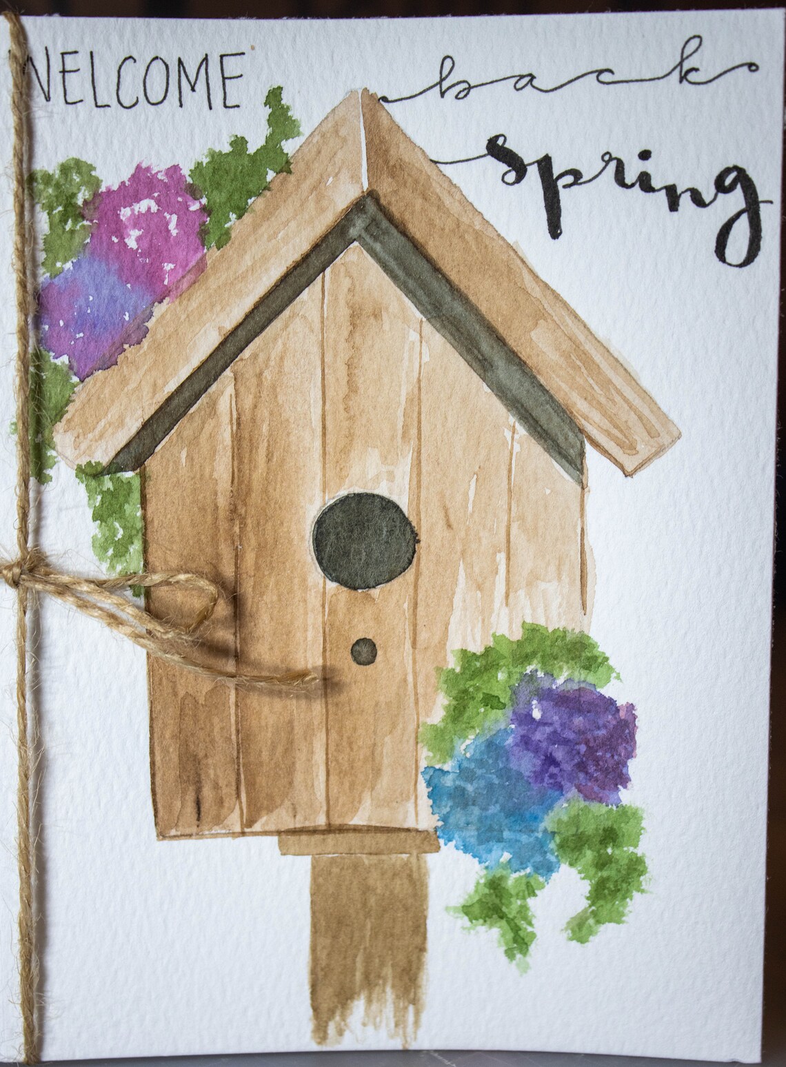 Bird House Welcome Back Spring - Etsy