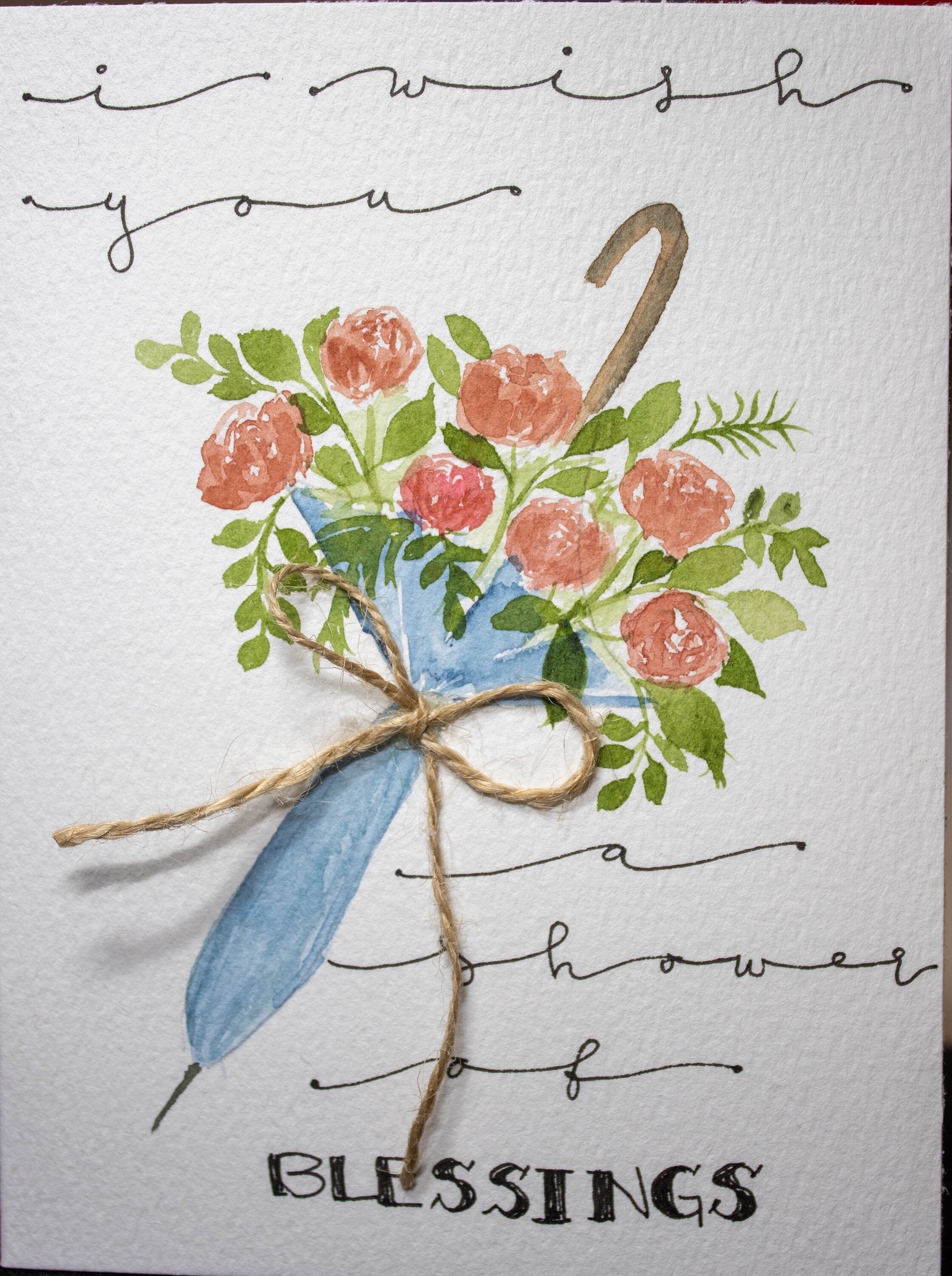 Umbrella - A Shower of Blessings - Etsy