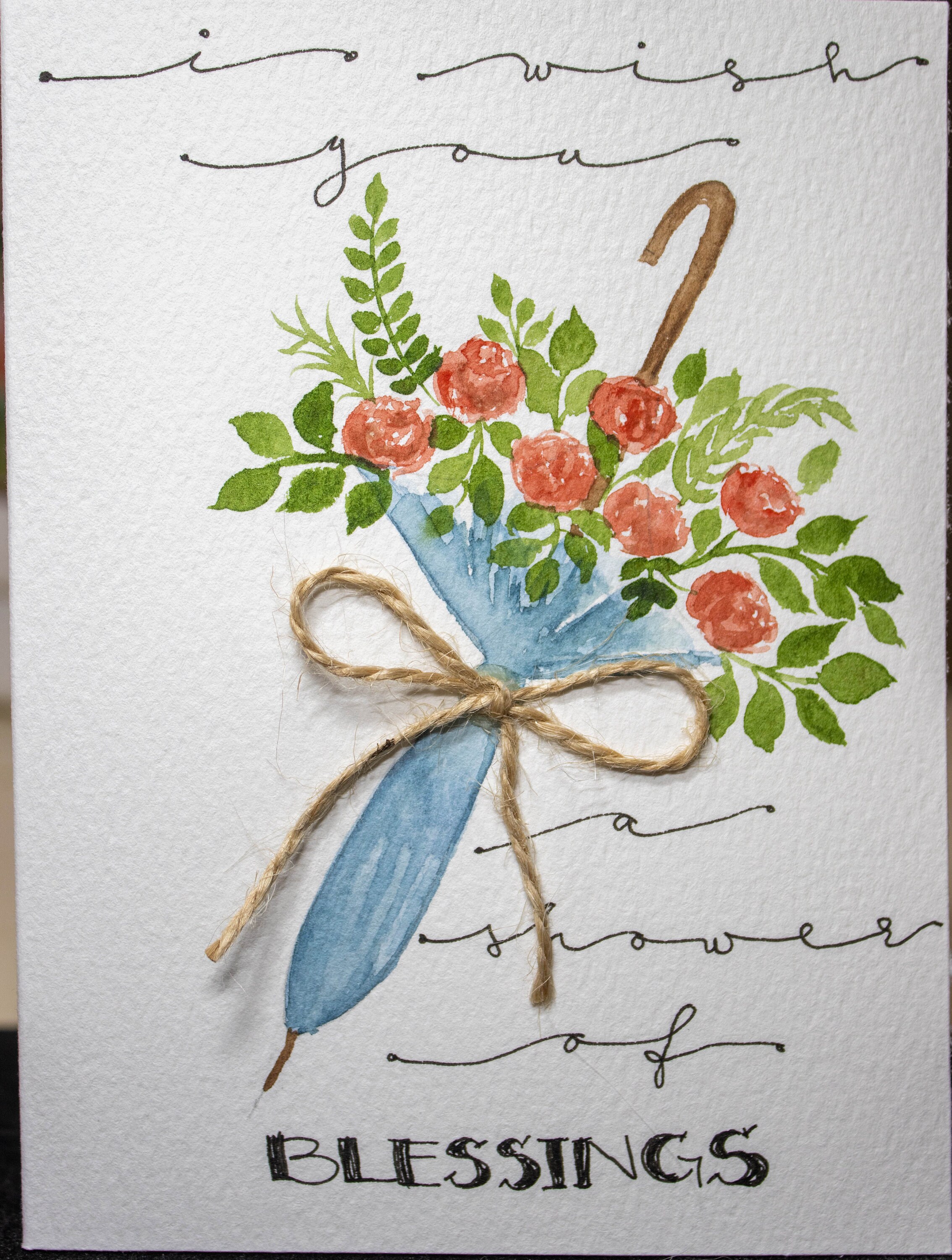 Umbrella - A Shower of Blessings - Etsy