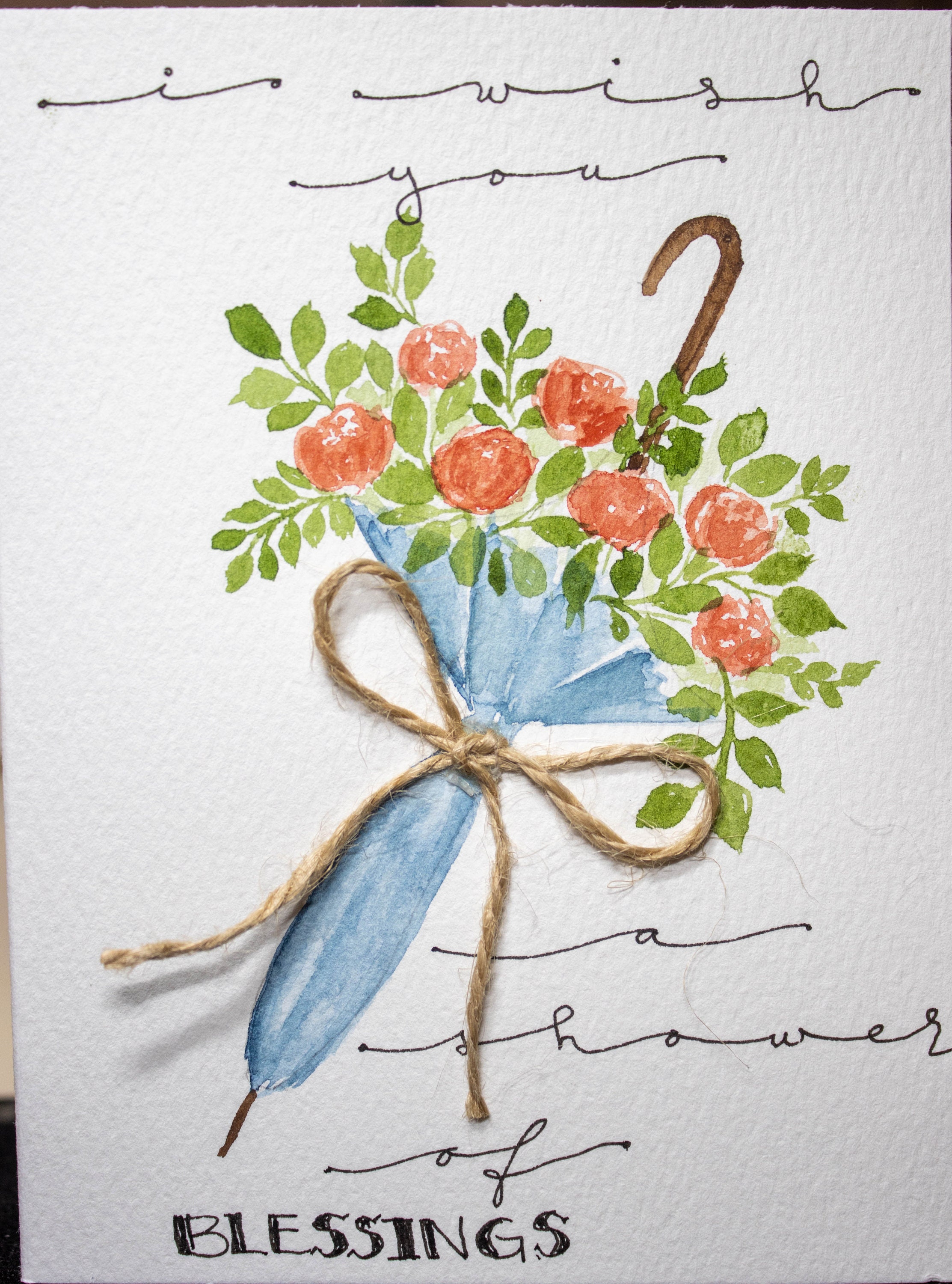 Umbrella - A Shower of Blessings - Etsy