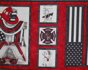 Firefighter fabric | Etsy