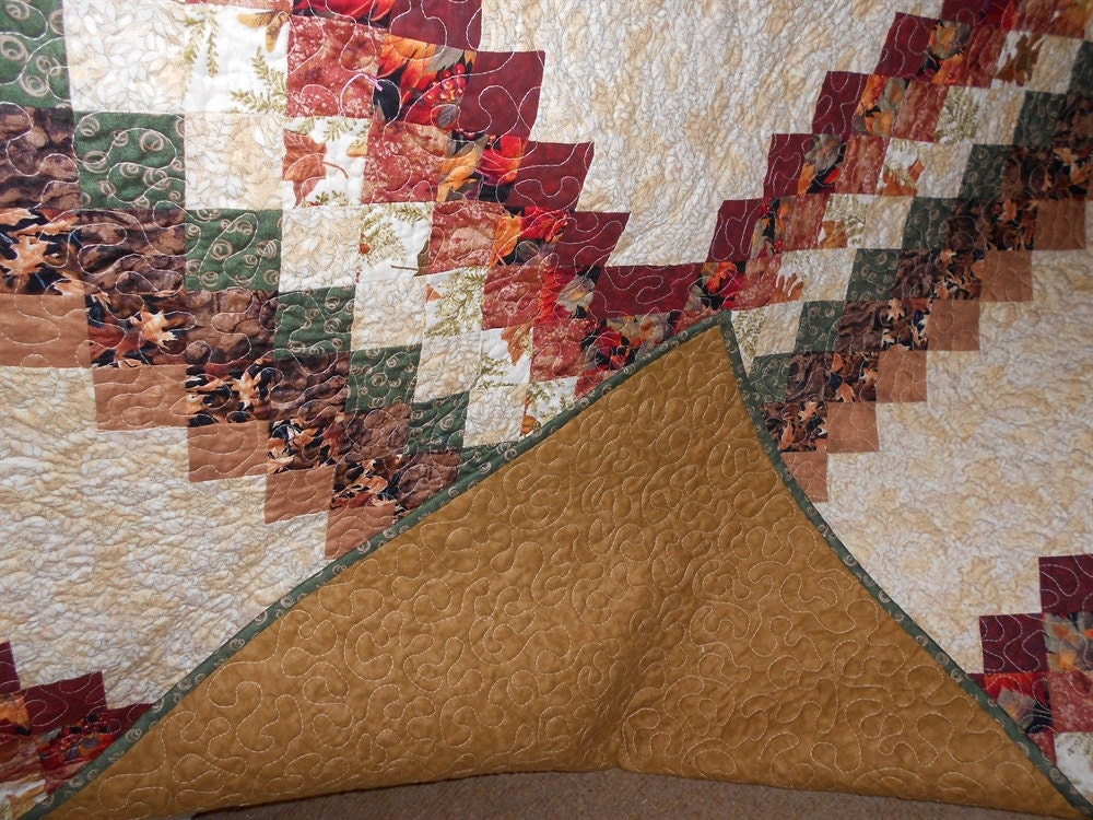 Queen/king Quilt Fall/autumn Leaves Boston Commons 95 X | Etsy