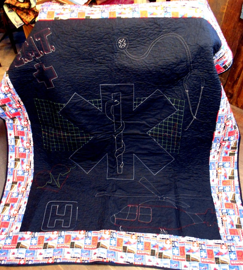 Emt/ems/paramedic/medical Lap Quilt One of a Kind 57 X - Etsy Australia