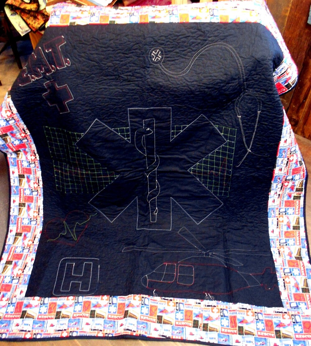 Emt/ems/paramedic/medical Lap Quilt One of a Kind 57 X - Etsy