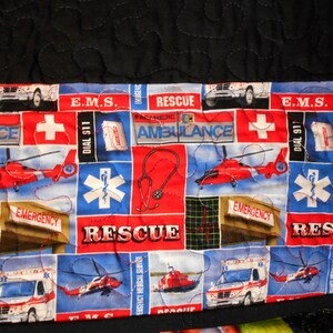 Emt/ems/paramedic/medical Lap Quilt- One of a Kind 57" X 65" -ambulance ...
