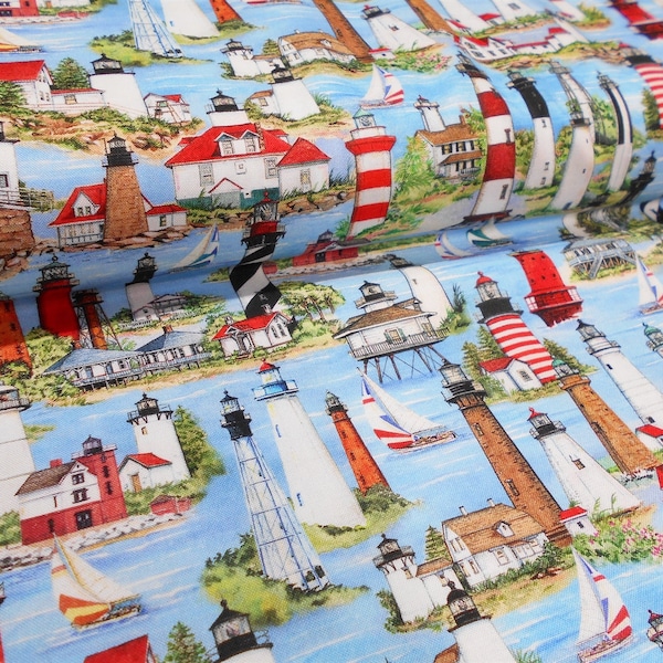 Ocean Map Fabric - Etsy