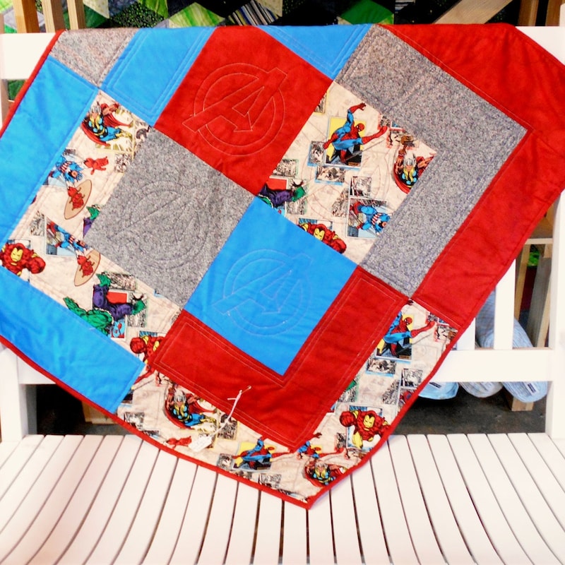 Superhero Quilt - Etsy