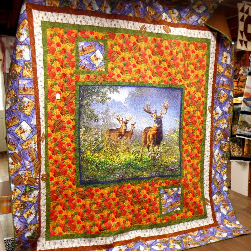 Deer Quilt - Etsy