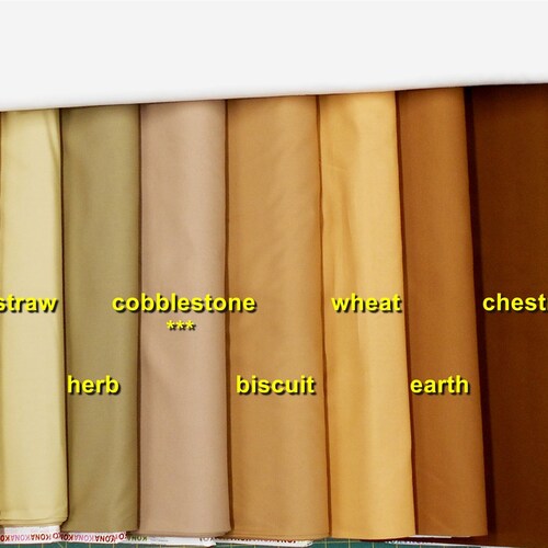 KONA Solid Fabric-choose 1 Yard: | Etsy