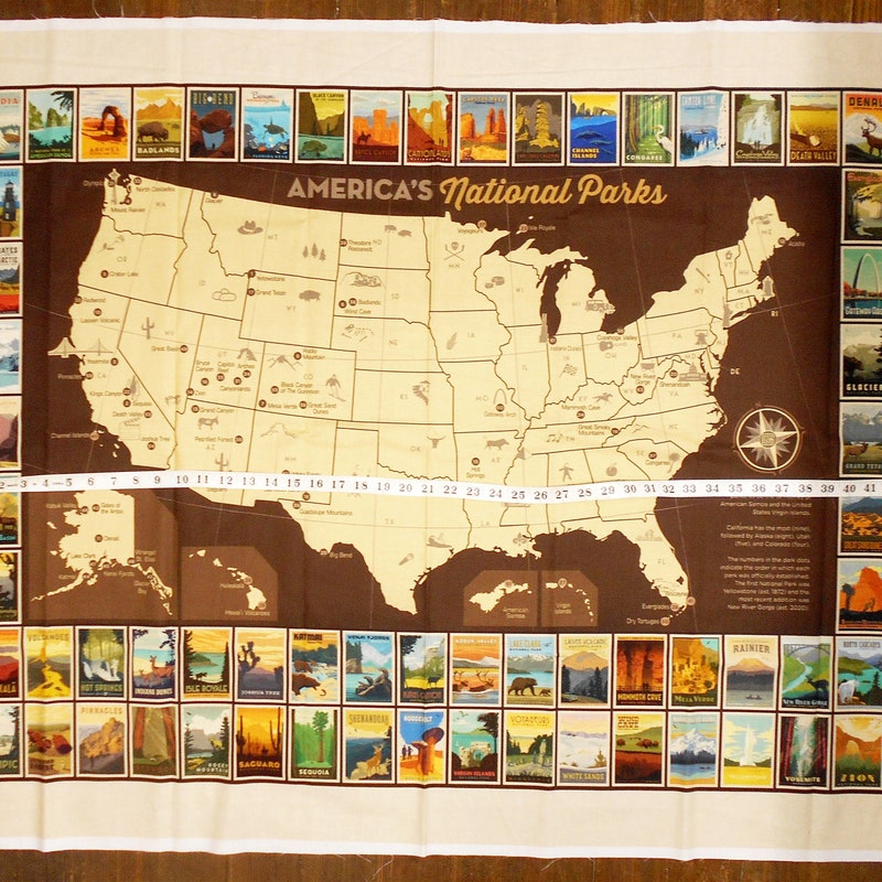 National Park Fabric - Etsy
