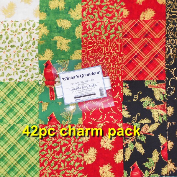 Winter Cardinals Quilt Fabric - Etsy